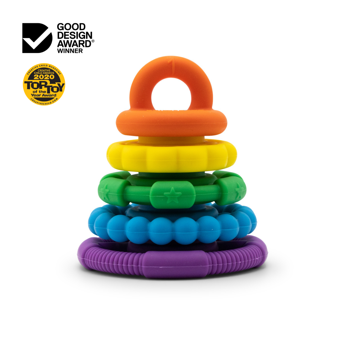 Rainbow Stacker | Multipurpose Teether Toy | Jellystone Designs ...